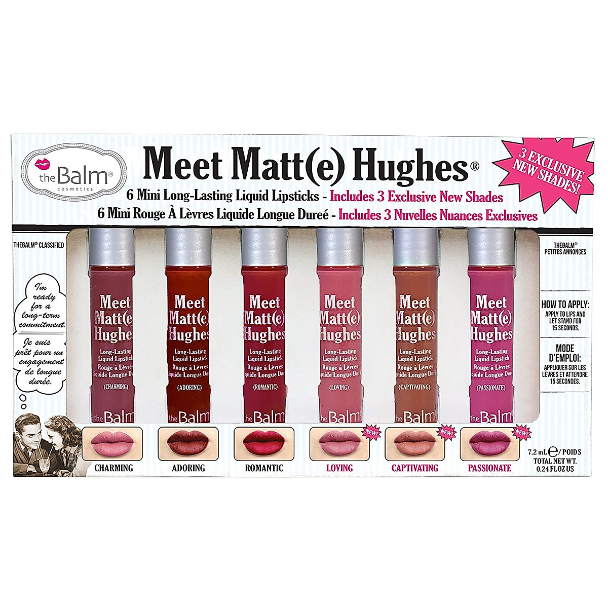 theBalm Meet Matte Hughes 6 Mini Long-Lasting Liquid Lipsticks