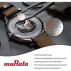 Murata 357/303 SR44/W/SW Battery 1.55V Silver Oxide Watch Button Cell - Replaces Sony 357/303 (2 Batteries)