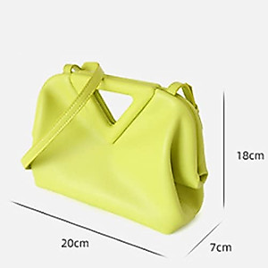 WPYYI Summer Hand Bags for Women Shoulder Bag Triangular Design Handbag Women Tote Elegant Crossbody Bags (Color : Green)