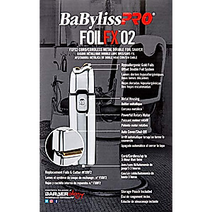 BaBylissPRO Barberology Double Foil Shaver, FXFS2 SILVERFX Professional Electric Shaver