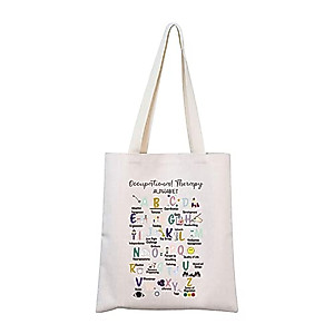 MNIGIU Occupational Therapy Tote Bag Occupational Therapist Gift Thank You Gift OT Handbag OT Graduation Gift (Handbag)