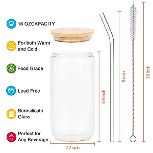 Teeglow Book Lovers Gifts Idea, Gifts for Book Lovers, Gifts for Reader, 16oz Drinking Glass Cups with Lids Straws, Book Club Bookish Gifts, Mothers Day, Reading Gifts for Women, Readers, Bookworm