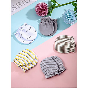 24 Pairs Newborn Baby Mittens Unisex Cute Glove No Scratch Baby Mittens Gloves for 0-6 Months Boys Girls