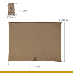 OneTigris Backwoods Bungalow 2.0 & Tent Footprint & Tent Poles (1.25m)