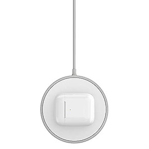 mophie Wireless Charge Pad - Apple Optimized - 7.5W Qi Wireless Technology for Apple Airpods, iPhone 11, 11 Pro, 11 Pro Max, XR, XS Max, X/XS, 8 and 8 Plus - Polished White
