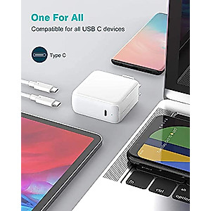 Charger for MacBook Air MacBook Pro 13 14 15 16 inch 2023 2022 2021 2020 2019 2018, M1 M2 Laptop 67W USB C Power Adapter, iPad, LED, 6.6FT USB-C Cable Charging as Fast as MagSafe 3, Original Quality