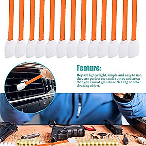 Wellgler's 5.11" Foam Cleaning swabs, for Electronics, Cameras, Optical Lenses or Inkjet Printers, Print Heads Cleaning（50pcs）