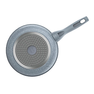 TAYAMA Marble Die-Cast (30 cm) Wok Pan, 11.8", Gray