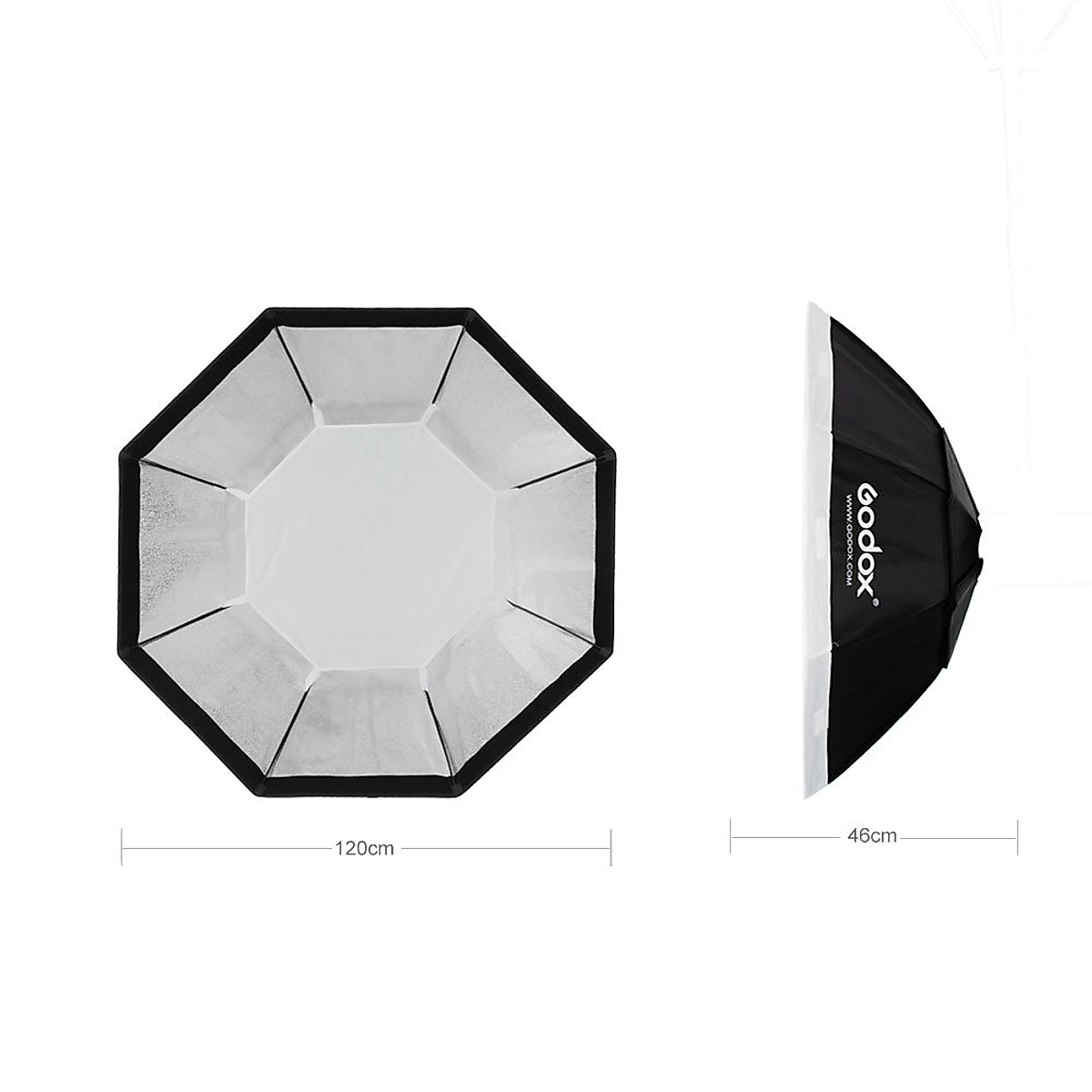Godox Grid Softbox Strip Softbox Strip Box 120cm 47" Octagon Honeycomb Grid Strip Softbox Strip Box with Bowens Mount (FW120)
