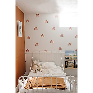 Modern Maxwell Wall Art Decals for Girls Nursery, Bedroom, Living Room “Rainbow Boho” Dot Room Sticker 32 Pieces