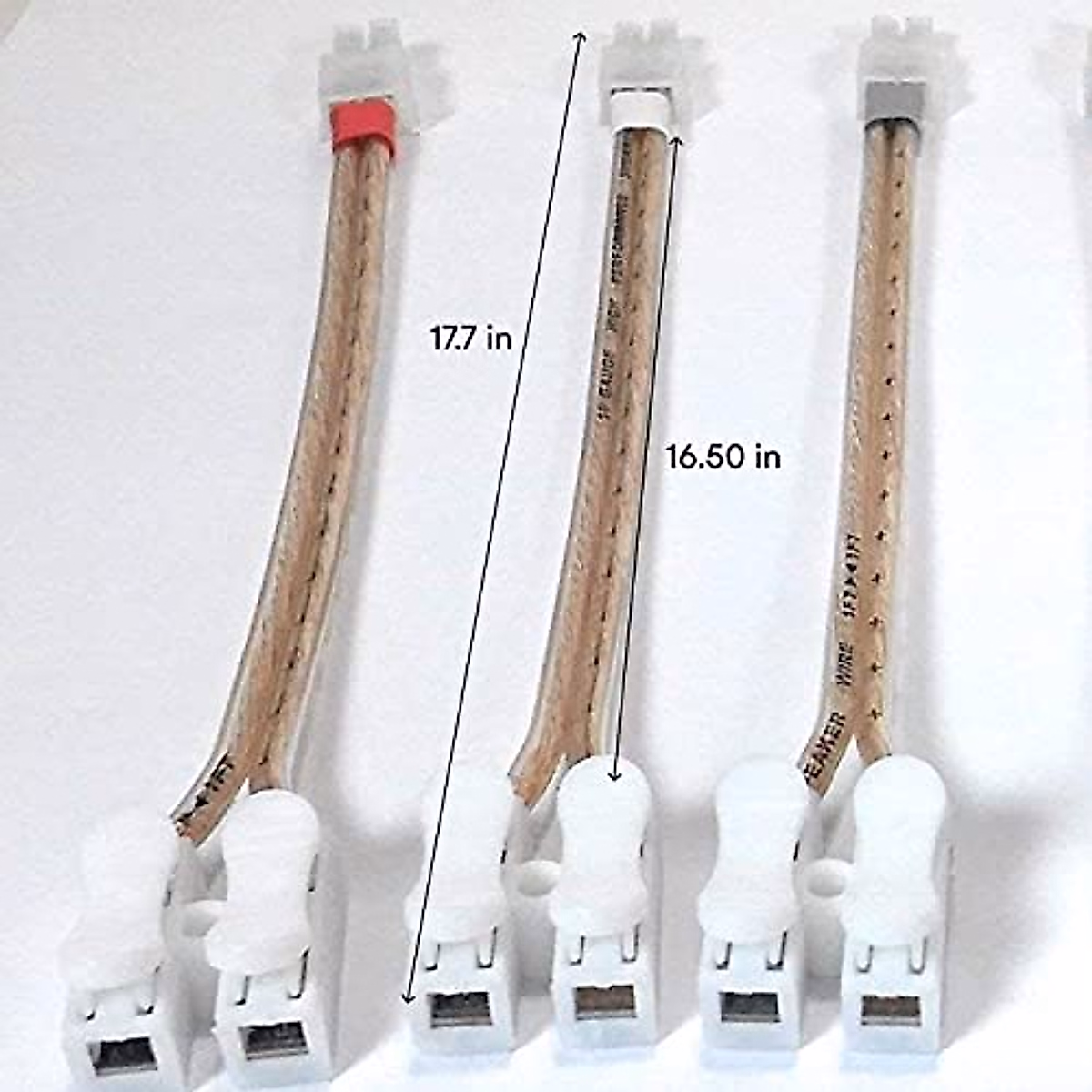 6 Pieces Wire Cord Cable JST Connectors for Sony and Samsung Home Theater Speaker 4.2mm Tool-Free Quick Splice connectors Made in The USA