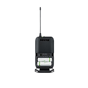 Shure BLX1 Wireless Bodypack Transmitter with On/Off Switch, Adjustable Gain Control, TQG Connector - for use with BLX Wireless Microphone Systems (Receiver Sold Separately) | H10 Band