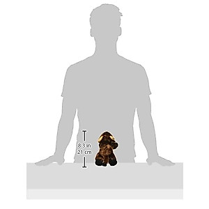 Aurora® Adorable Mini Flopsie™ Brown Toro Stuffed Animal - Playful Ease - Timeless Companions - Brown 8 Inches