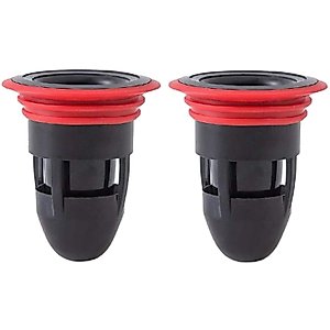 Rubber Anti-odor Floor Drain Shower Waste Water Drainer,No Filter Deodorant Anti-clogging Backflow Preventer Sewer Floor Drain Core for Bathroom Kitchen (2pcs(Black))
