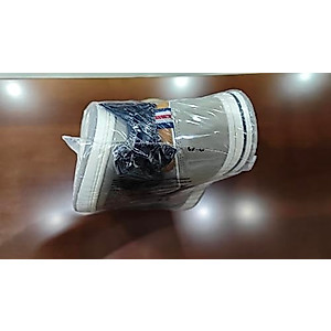 AX BOXING Mens Lace Up PU Leather Sneakers - Breathable and Comfortable Casual Walking Shoes(Black, Size_10)