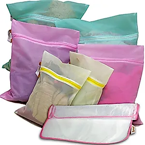 Laundry Bag Pack of 7- Mesh Laundry Bags – Durable Mesh Bag - Laundry Bags Mesh Wash Bags - Lingerie Bags for Washing Delicates - Travel Organizer