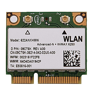 2.4G/ 5G Dual Band Wireless, 300Mbps AC 802.11 A/B/H/G/N Half Height Mini PCI-E WiFi Network Card for Intel 6250 WiMax Compatible with DELL/Asus/Toshiba/Acer