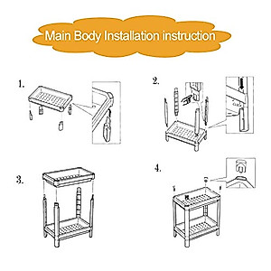 Jinby Slim Laundry Cart 4 Tier Mobile Shelving Unit Slide Out Storage Shelves for Kitchen Bathroom Laundry Narrow Places(Grey)