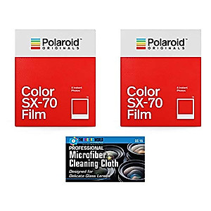 Impossible/Polaroid Color Glossy Film for Polaroid SX70 Cameras - 2 Pack