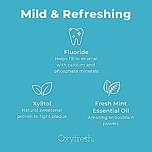 Oxyfresh Cavity Protection Fluoride Mouthwash – Anticavity Mouthwash for Sensitive Teeth – Non-Staining, Alcohol Free – Lasting Fresh Breath. 16 oz.