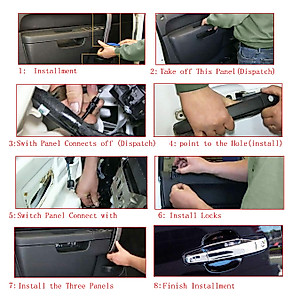 LEIMO KPARTS Exterior Chrome Door Handle Front Driver Passenger Side， Replacement for 2007-2013 Chevy Silverado Suburban Tahoe Avalanche, GMC Sierra Yukon, Cadillac Escalade | Replaces# 80546，80545