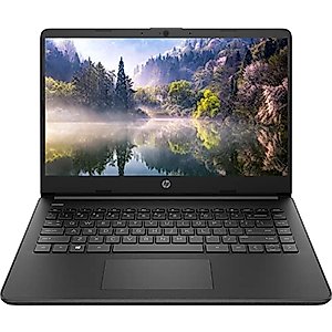 HP Stream 14 HD(1366x768) Laptop, Intel Celeron N4120, 2-Core,2.6 GHz, 8GB DDR4 RAM, 128GB Storage(64GB eMMC+64GB Card), WiFi, Webcam, Bluetooth, Win11, Jet Black (Renewed)
