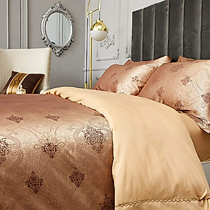 Dolce Mela DM719Q Queen Size Duvet Cover Set, Multi-Color
