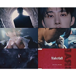iKON B.I Waterfall 1st Full Album Waterfall Version CD+1p Folding Poster On Pack+96p PhotoBook+3p Postcard+1p Selfie PhotoCard+1p Sticker+1p Secret Letter+Tracking