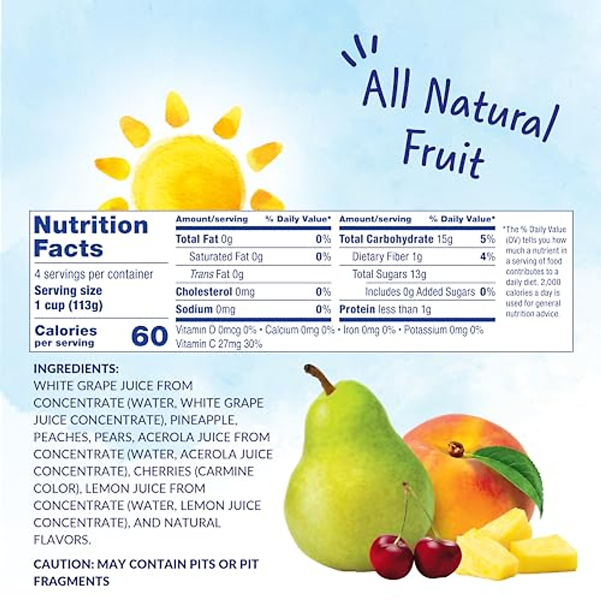 Dole Fruit Bowls Cherry Mixed Fruit in 100% Juice Snacks, 4oz 24 Total Cups, Gluten & Dairy Free, Bulk Lunch Snacks for Kids & Adults