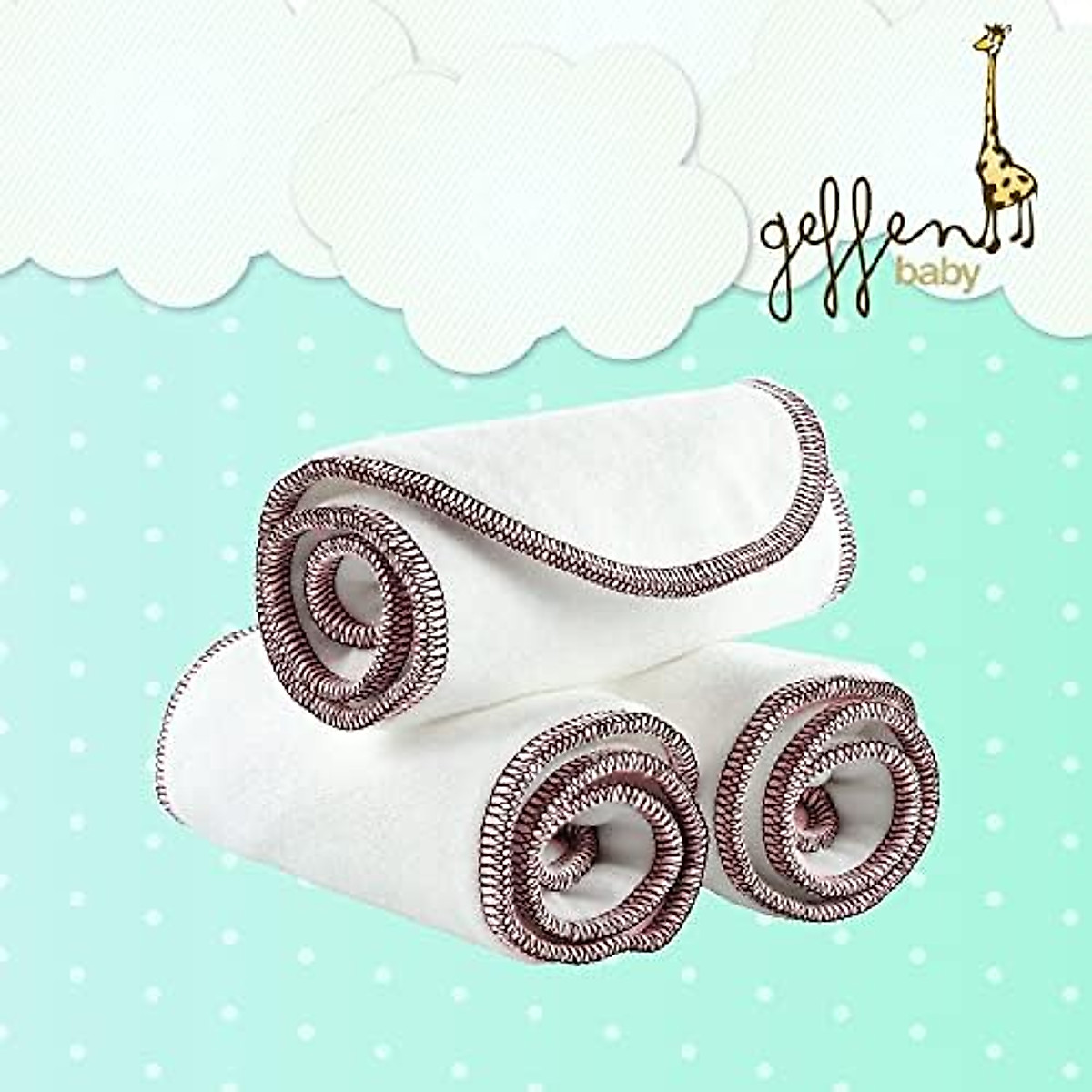 Geffen Baby Quick Absorbers Universal Baby Diaper Inserts Liners | 3,6, or 12 Pack Options