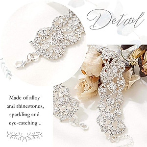 JAKAWIN Rhinestone Choker Necklace Jewelry Silver Chokers Neck Chain for Women NK126 (Silver)