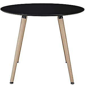 Hawthorne Collections Round Dining Table in Black