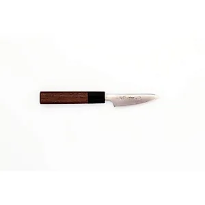 Kikuichi Ginsan Sanmai w/Walnut Handle - Paring 80mm