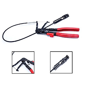 24" Flexible Hose Clamp Pliers Locking Tool Fuel Oil Water 2FT Long Reach