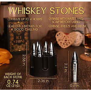 Gifts for Him Husband Boyfriend, I Love You Whiskey Stones, Anniversary Valentines Day Birthday Gifts for Boyfriend Husband, Burbon Gifts for Men, Whiskey Gifts for Him