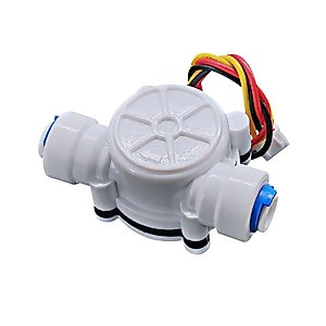 Flow Meter DN6 G 1/4"" PE Water Meter Flow Sensor Counter 0.3-10L/min High Precision Indicator Dispenser Flowmeter for Water Dispenser High Stability and Convenient Operation, 260093529