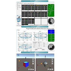 【9-Axis Offline Accelerometer Data Logger】WT901SDCL High-Precision Gyroscope+Angle (XY 0.05° Accuracy)+Magnetometer with Kalman Filtering, MPU9250 200Hz Inclinometer Sensor with 16G SD Card