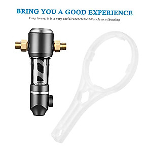ULTECHNOVO Tools 10pcs 10 Wrench Wrenches Home Household Filtration System Wrench Under Sink Water Filter Tool Wrench Plastic White Filter Canister Spanner