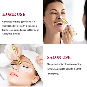 Dfsuiwk 3Piece USB Mini Portable Fans Rechargeable Handheld Lash Cleaning Kit with Facial Cleaning Brush - Perfect for Lash Extensions and Makeup Brush Cleansing