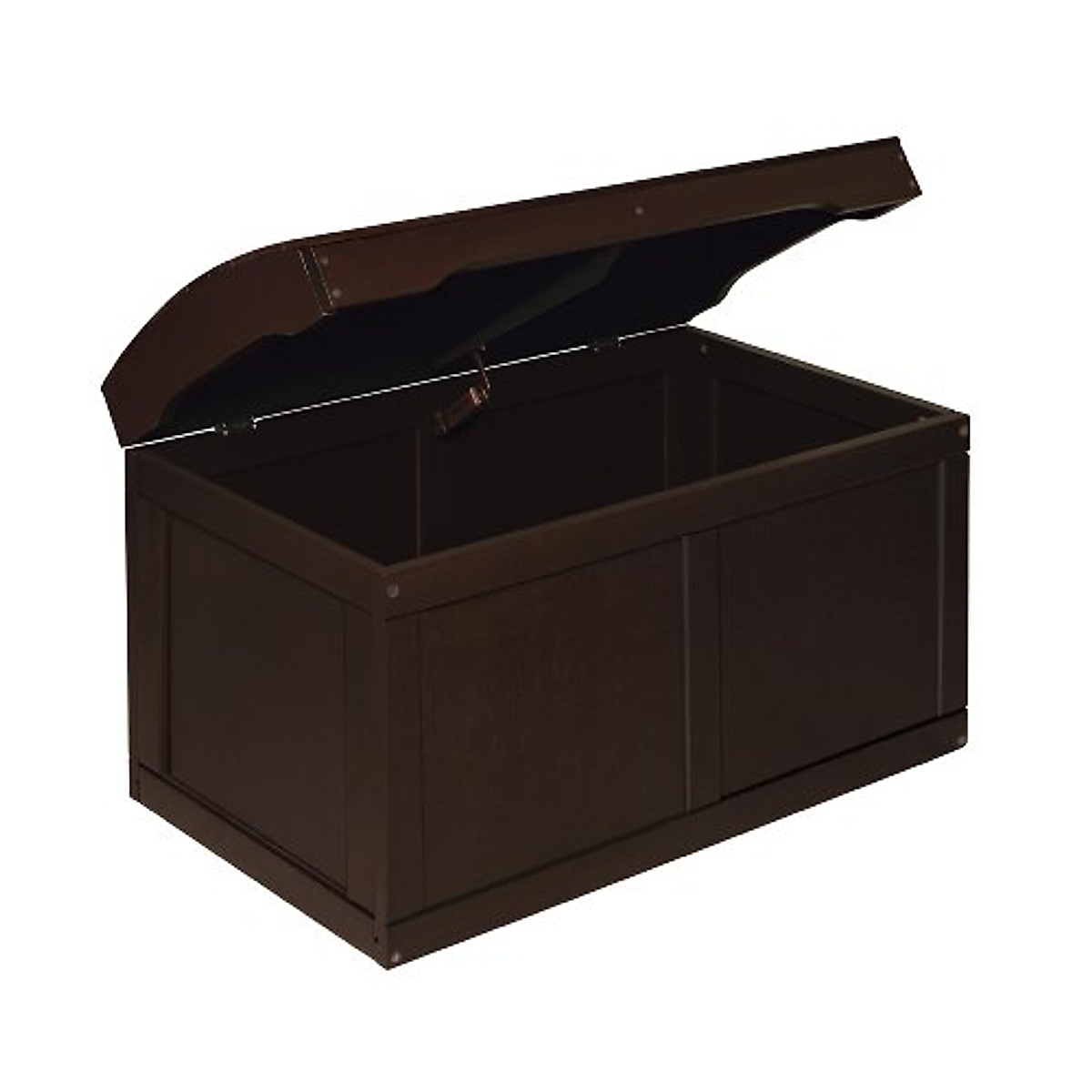 Hardwood Safety Hinge Barrel Top Toy Storage Chest