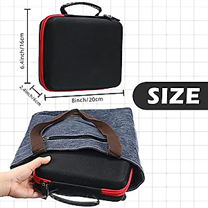 Aoriher Dice Case with Removable Slotted Tray for Dice Storage Game Dice Carrying Holder Compatible with Dnd Role Playing and Other Table Games, Holds up to 70 Dices/ 10 Sets(Red)