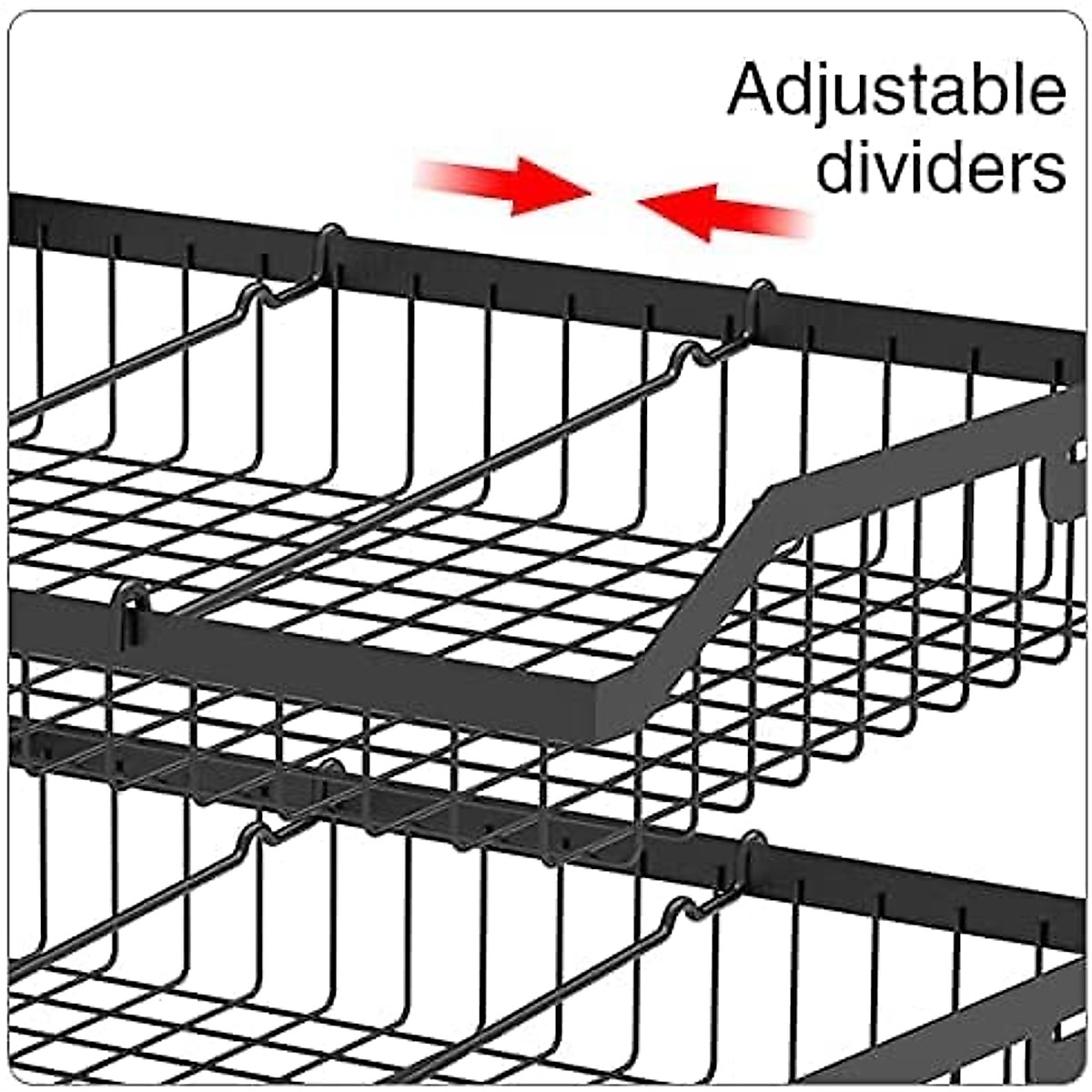 Yuyetuyo 3-Tier Can Rack Organizer for 54 Cans,Stacking Can Dispensers for Kitchen Cabinet Pantry Countertop,Stackable and Height Adjustable Can Rack Organizer with Adjustable Dividers