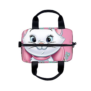 Yunlenb Cartoon Character The Aristocats Lunch Bag For Men Women Proof Portable Reusable Thermal Lunch Box Cooler Tote For Travel Picnic Work. One Size, White