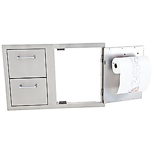 Lion Premium Grills L3320 Door Drawer Combo with Towel Rack, 33 by 22-Inch