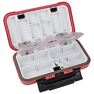 KEESHINE Mini Fishing Lure Box, Small Bait Storage Case Fishing Tackle Storage Trays Accessory Boxes Thicker Plastic Hooks Organizer for Vest Casting Fly Fishing Pocket Size