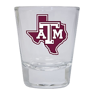 R and R Imports Texas A&M Aggies Round Shot Glass Officially Licensed Collegiate Product