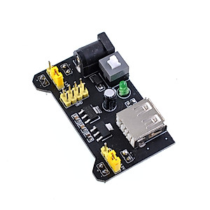 Oiyagai 5 Stück Breadboard-Netzteilmodul für Arduino-Board, geeignet für MB-102 Lötfreies Breadboard