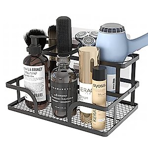 Hair Dryer Organizer, Wall Mount Hair Dryer Holder, Blow Dryer Holder Styling Tool Organizer Storage- for Hair Dryer, Hair Straightener, Curling Wand