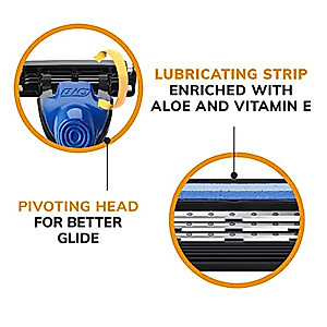 BIC Flex 3 Hybrid Disposable Razors for Men, Long-lasting 3-Blade Razors With Slim Head for Precision Shaving, 1 Handle and 5 Cartridges, 6 Piece Shaving Kit
