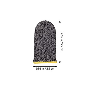 Finger Sleeves Screen Protectors Game, Finger Gloves Gaming Versatile Finger Covers Anti- Fiber Finger Protectors Thumb Sleeves for Gaming -30pcs Black Gloves Game Finger Sleeves